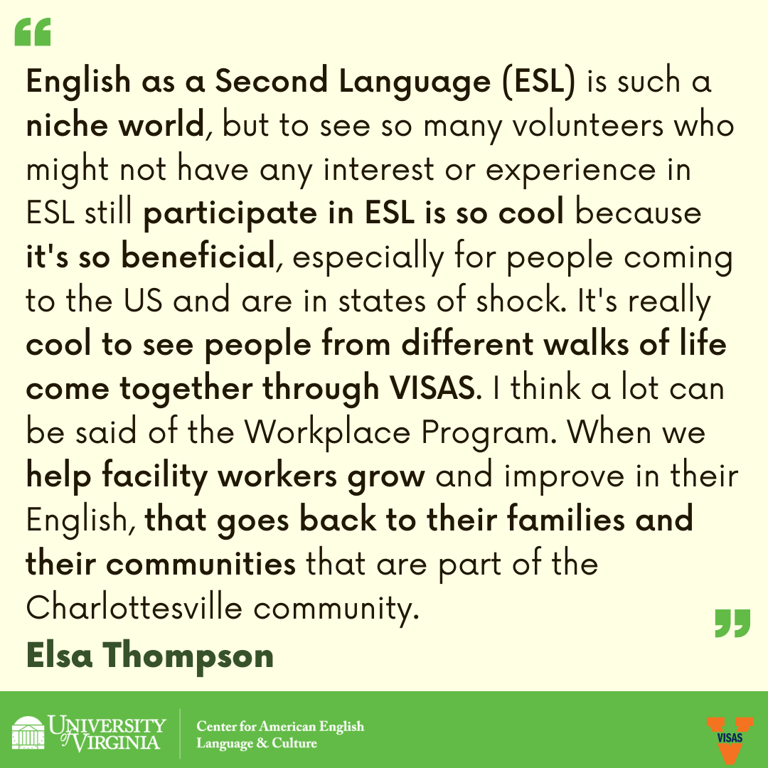 Humans of VISAS | CAELC's VISAS Program at UVA